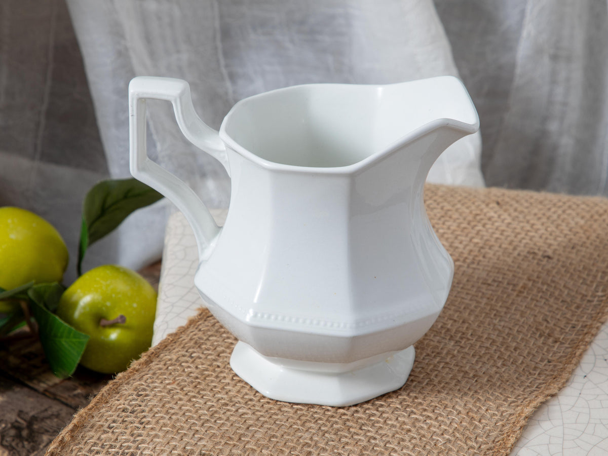 Heritage White- Johnson Bros creamer – Frog Hollow vintage decor