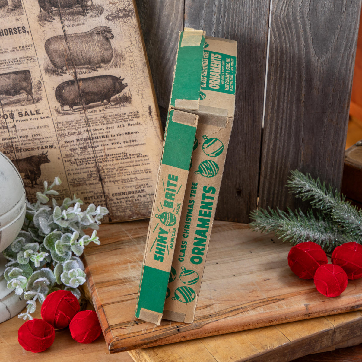 Shiny Brite- empty vintage box – Frog Hollow vintage decor